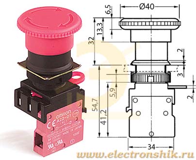 A22E-M-01 - Omron - A22EM01 - datasheet