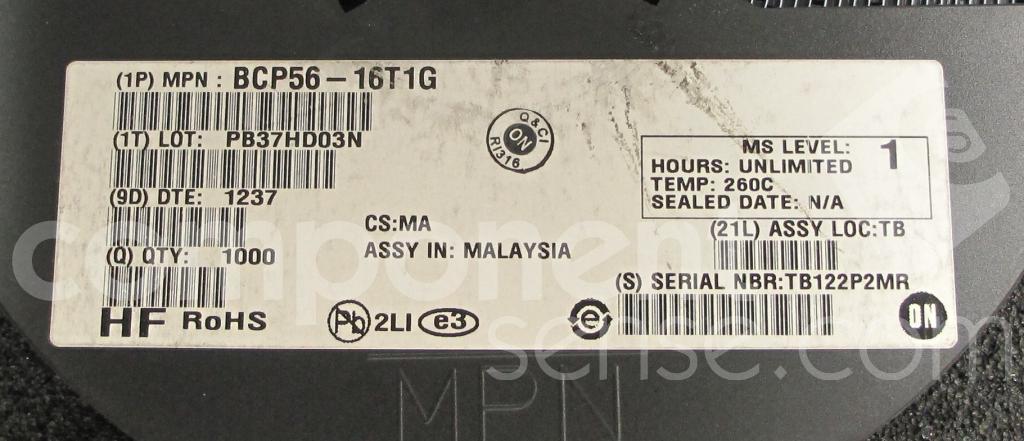 BCP56-16T1G onsemi - Datasheet PDF & Technical Specs
