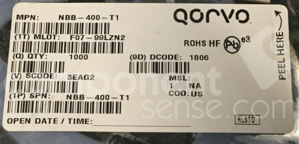 NBB-400-T1 Qorvo - RF Amplifiers - Distributors, Price Comparison, and ...
