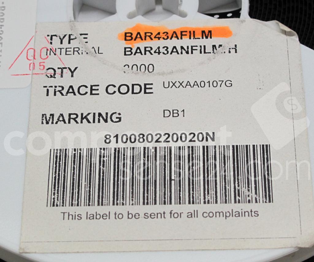 BAR43AFILM STMicroelectronics - Datasheet PDF & Technical Specs