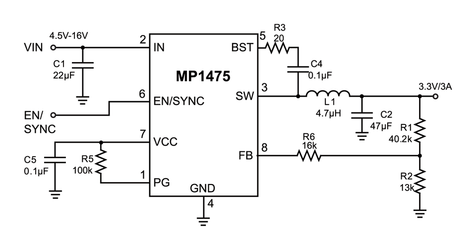 MP1475DJ-LF-Z Monolithic Power Systems - Datasheet PDF & Technical Specs