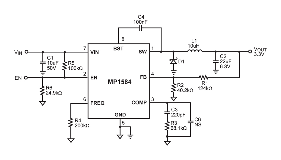 MP1584EN-LF-Z Monolithic Power Systems - Datasheet PDF & Technical Specs