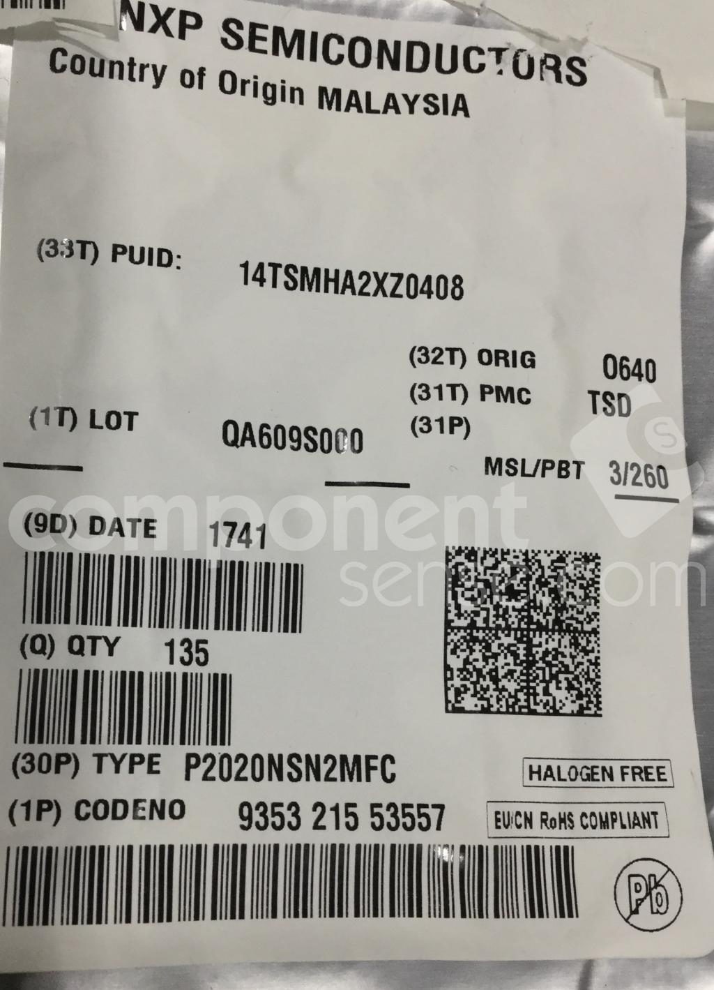 P2020NSN2MFC NXP Semiconductors - Datasheet PDF & Technical Specs