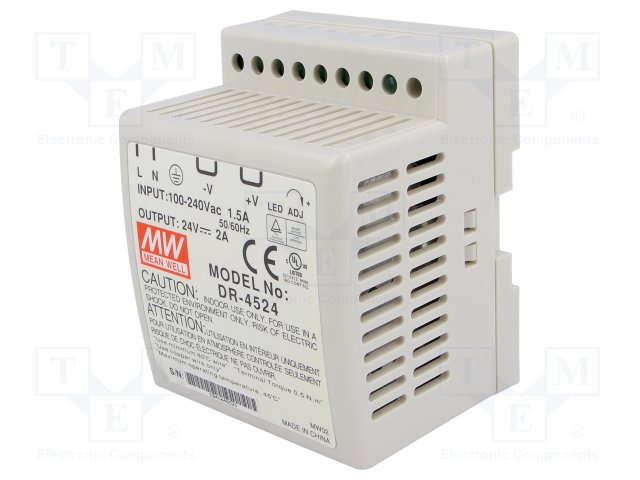 DR-4524 Mean Well - Datasheet PDF & Technical Specs