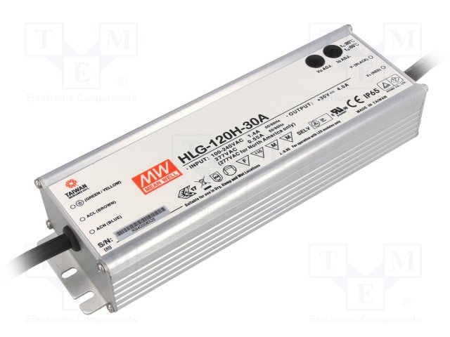 HLG-120H-30A Mean Well - Datasheet PDF & Technical Specs