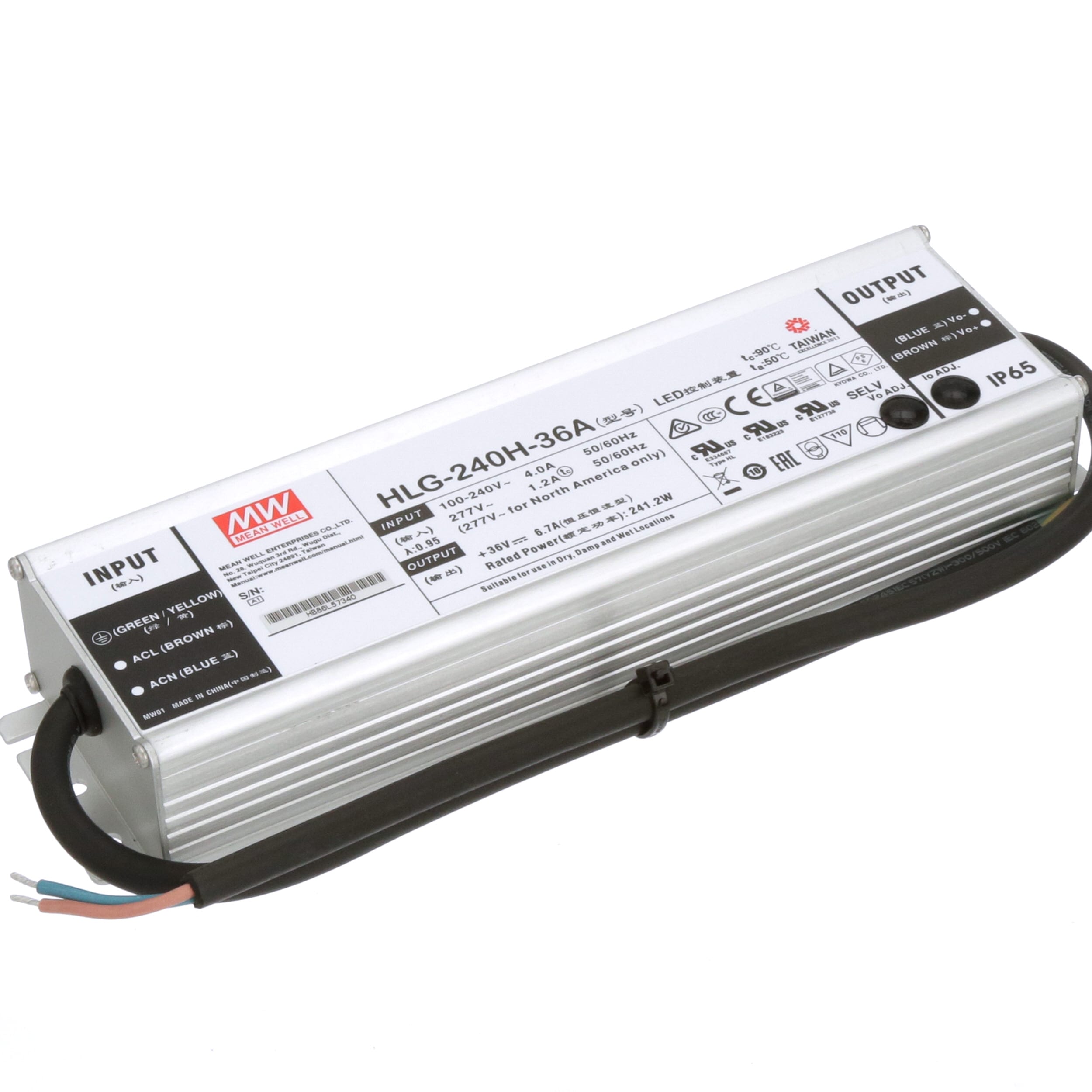 HLG-240H-36A Mean Well - Datasheet PDF & Technical Specs