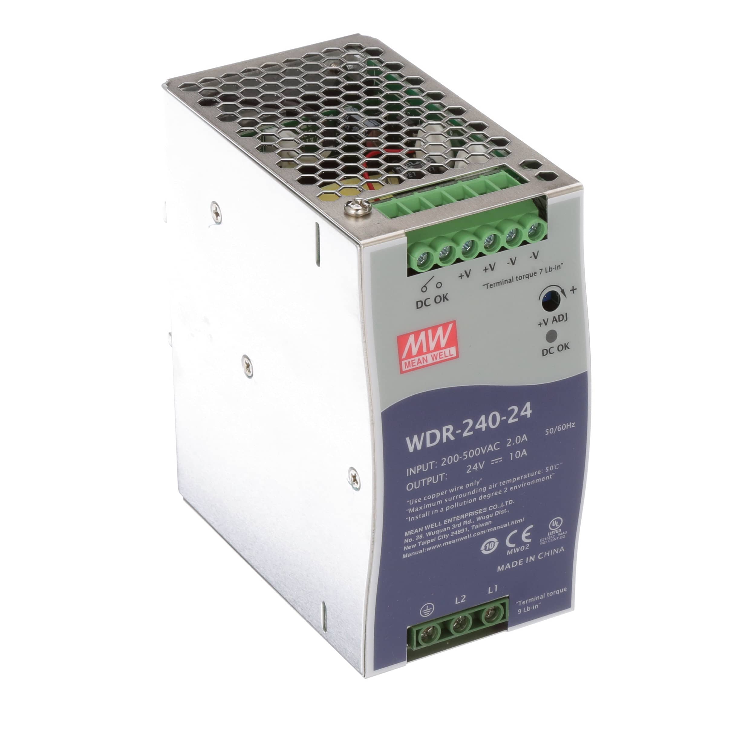 WDR-240-24 Mean Well - Datasheet PDF & Technical Specs