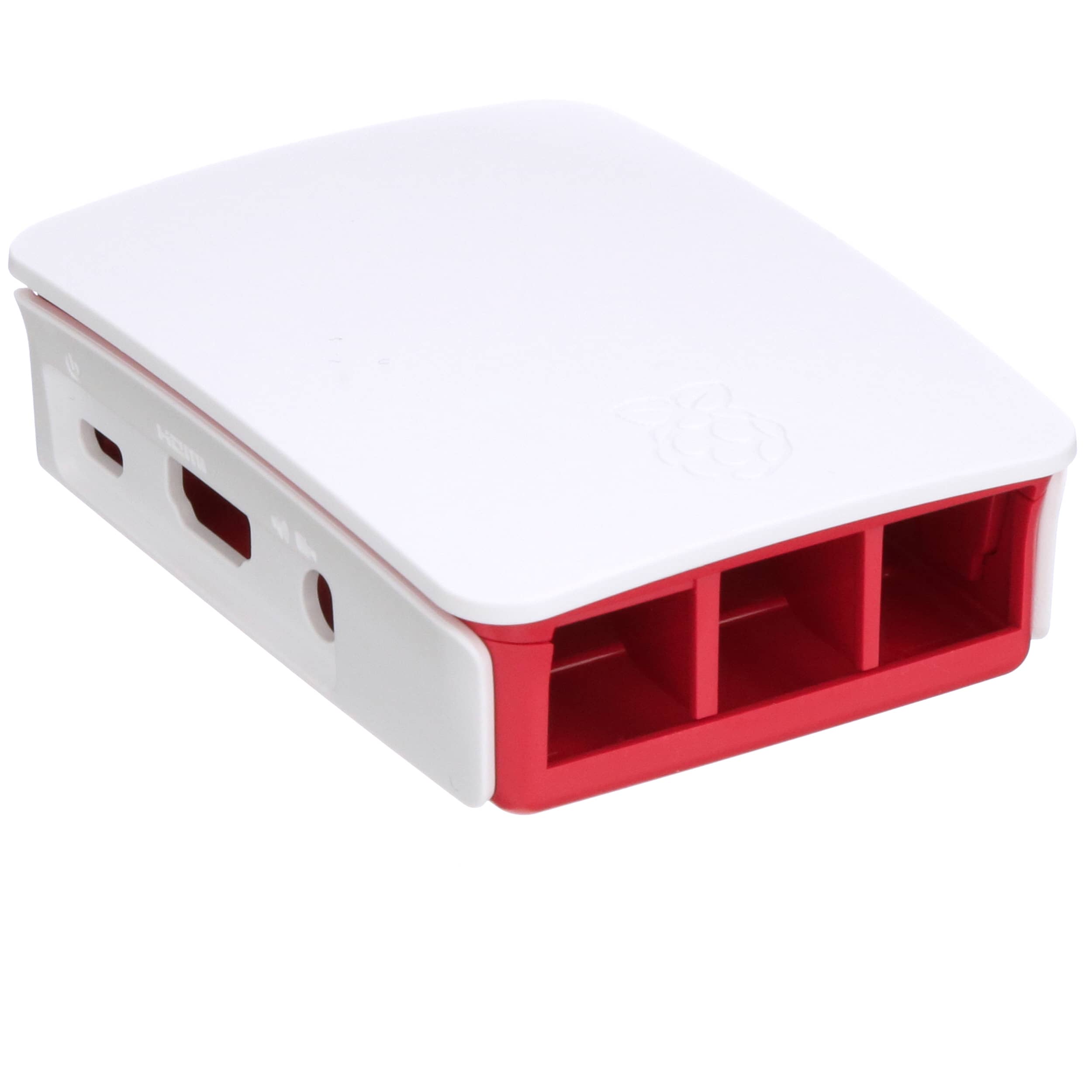 PI OFFICIAL CASE RED/WHITE Raspberry Pi - Enclosures - Distributors ...