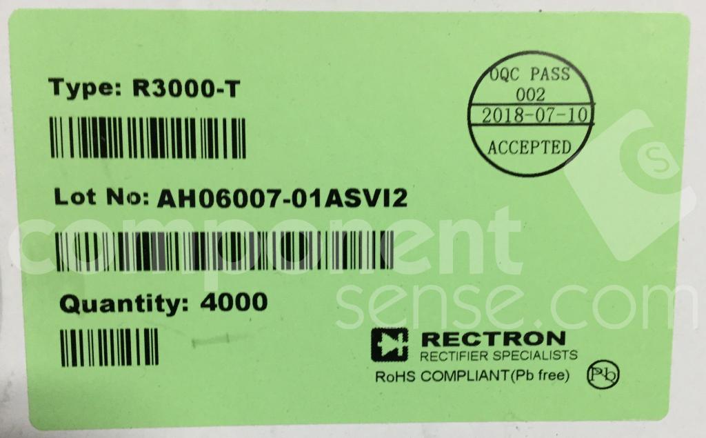 R3000 Rectron | Distributors, Price Comparison, and Datasheets | Octopart