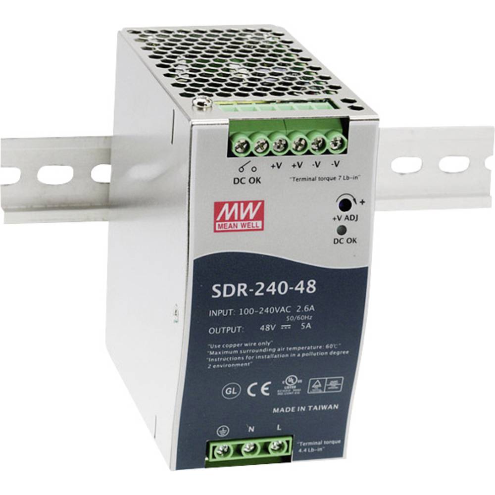 SDR-240-24 Mean Well - Datasheet PDF & Technical Specs