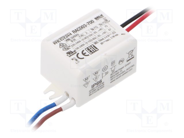 RACD03-700 Recom Power - Datasheet PDF & Technical Specs