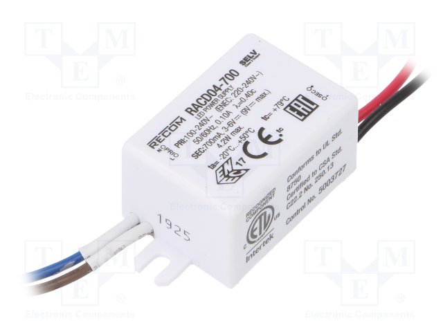 RACD04-700 Recom Power - Datasheet PDF & Technical Specs