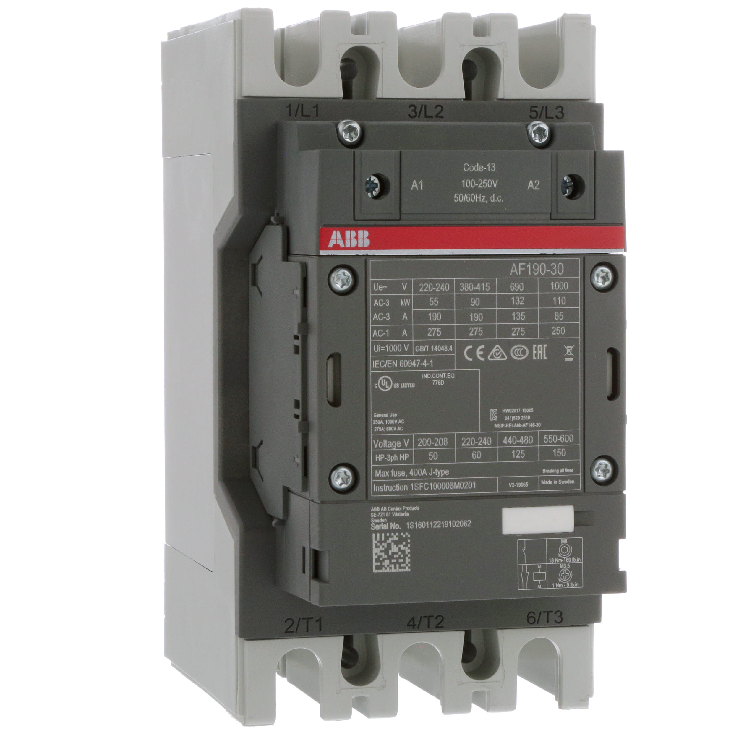 AF190-30-00-13 ABB Control - Distributors, Price Comparison, and Datasheets | Octopart component ...