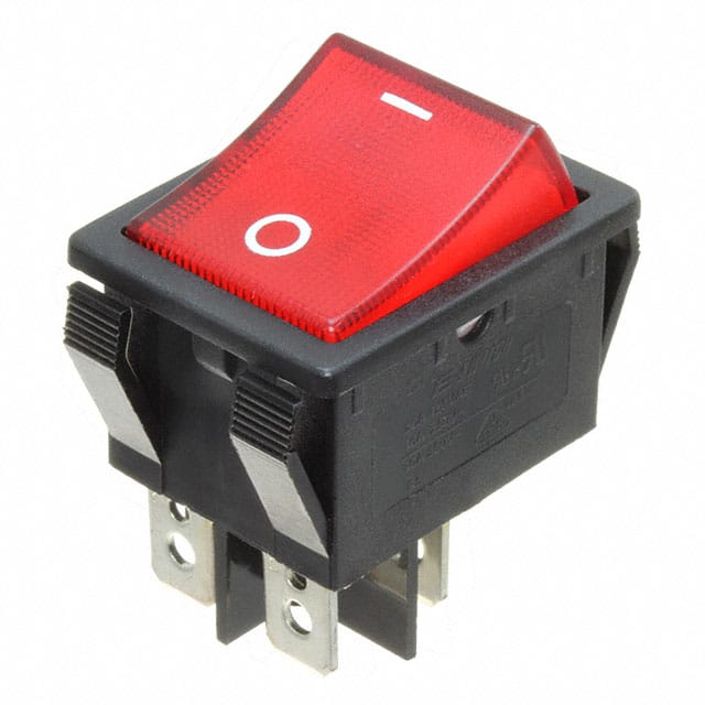 R5BBLKREDGF2 de E-Switch - Rocker Switches - Distribuidores ...