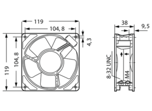 4600Z EBM-Papst - Datasheet PDF & Technical Specs