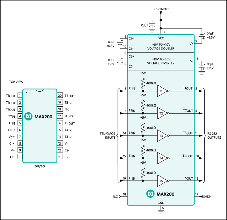 MAX208CAG+ Analog Devices - Datasheet PDF & Technical Specs