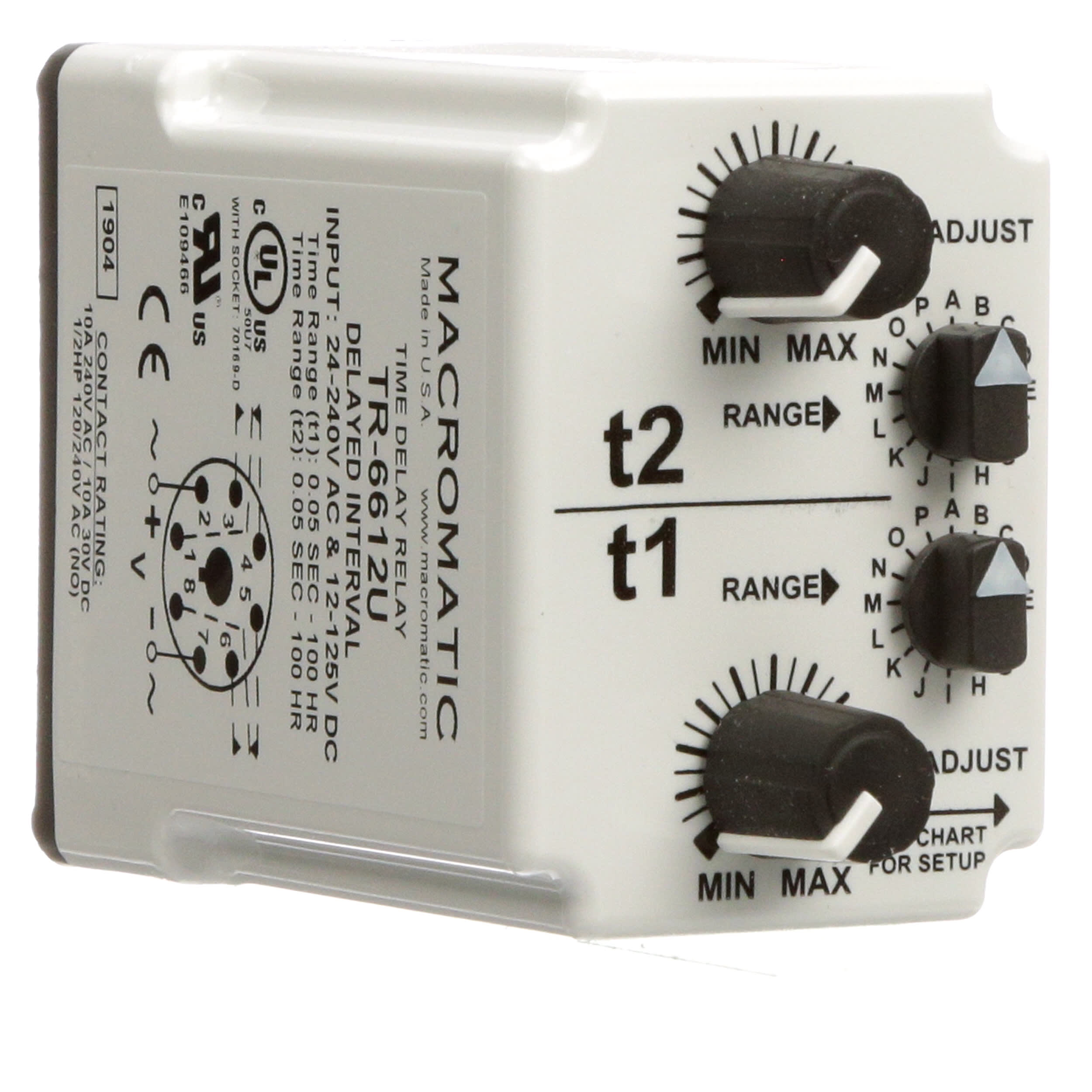 TR-6612U Macromatic - Time Delay Relays - Distributors, Price ...