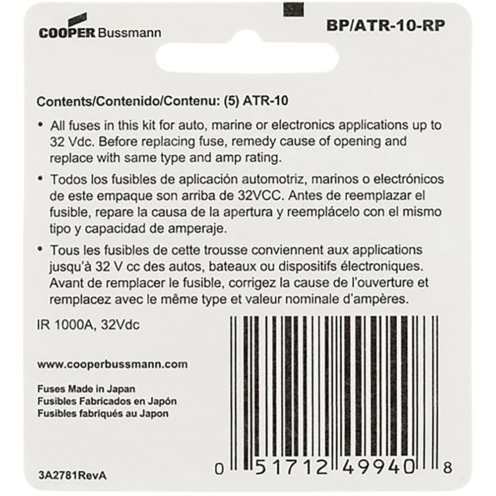 BP/ATR-10-RP Eaton - Fuses - Distributors, Price Comparison, and ...