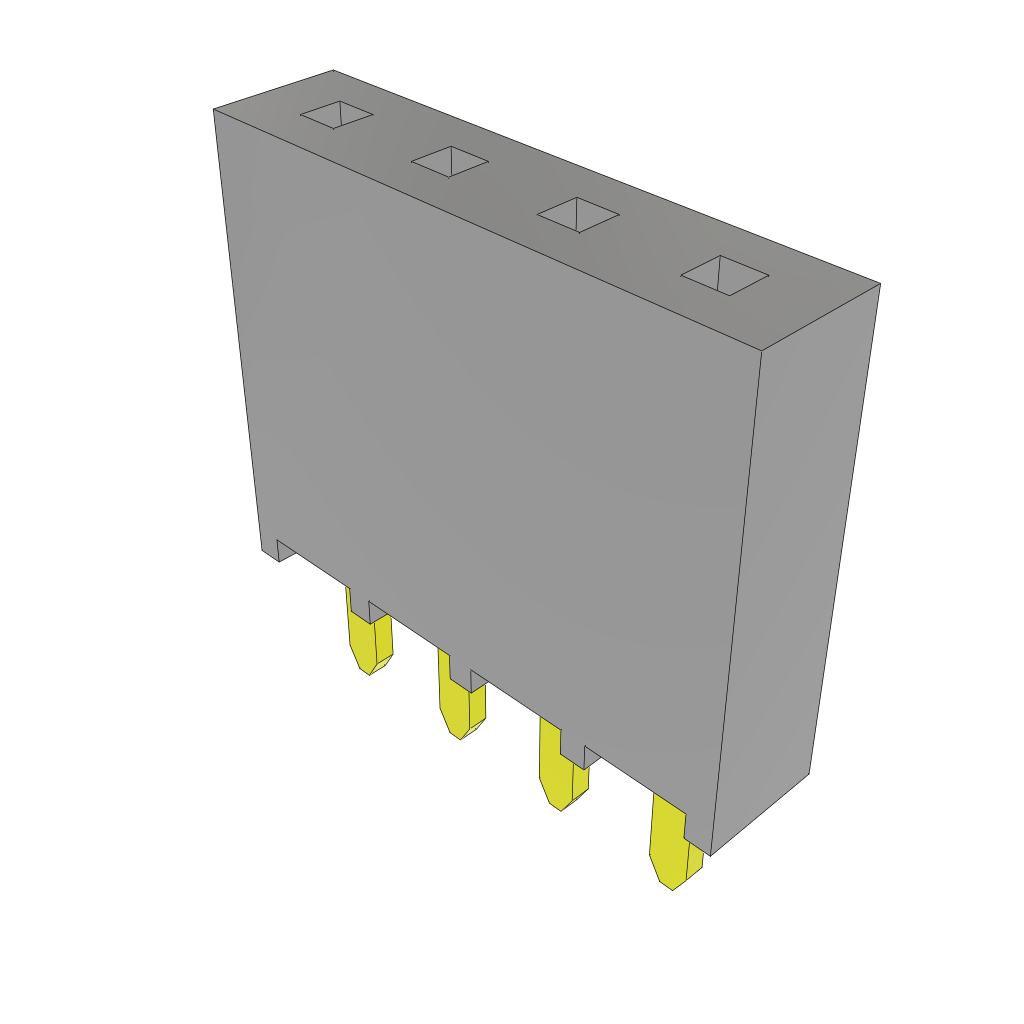 Samtec Inc SSW-104-01-T-S: Symbol, Footprint, 3D STEP Model | Ultra ...
