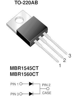 MBR1545CT-E3/45 Vishay - Schottky Diodes - Distributors, Price Comparison, and Datasheets ...