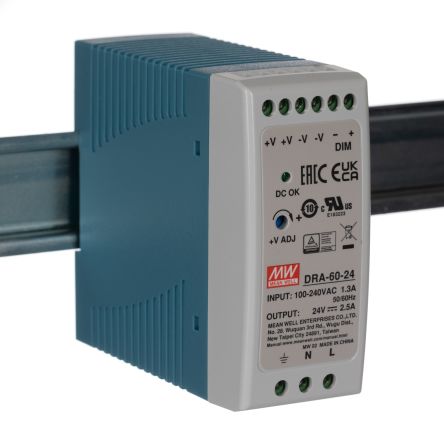 DRA-60-24 Mean Well - Datasheet PDF & Technical Specs