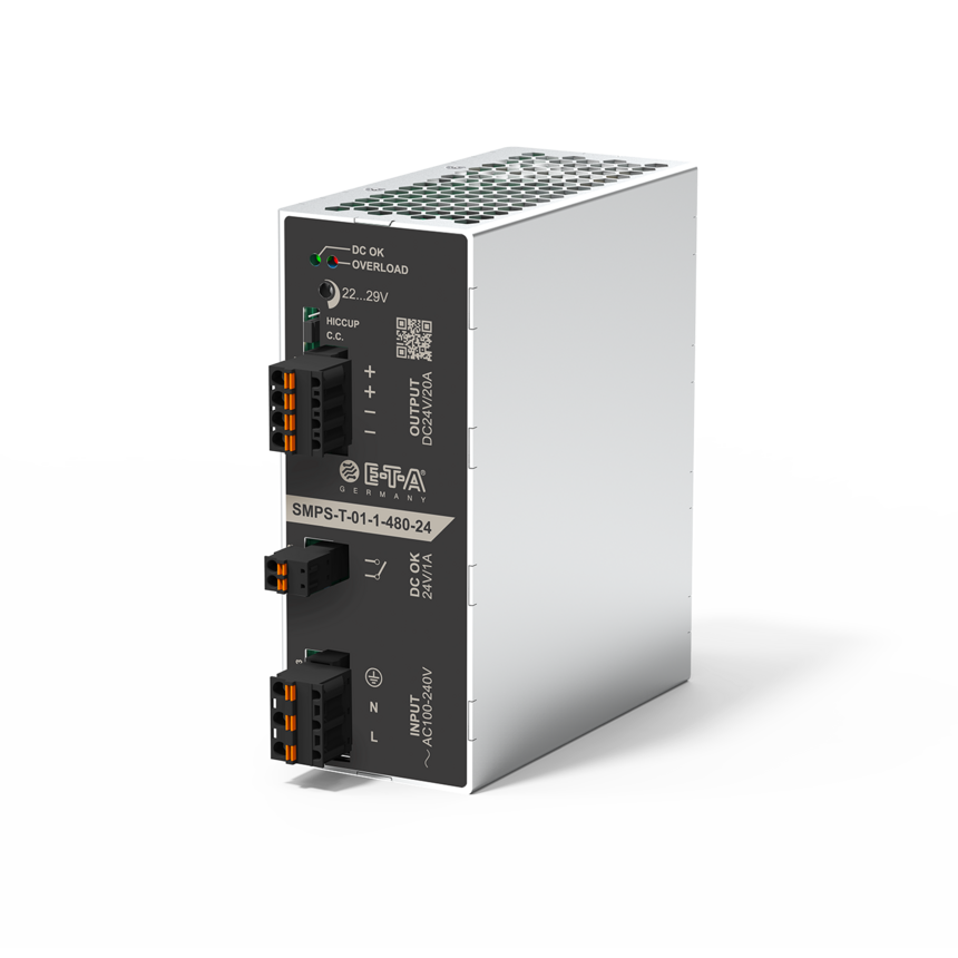 SMPS-T-01-1-480-DC24V-20A E-T-A - Power Supply Modules - Distributors ...
