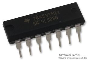 Composants électroniques Circuits intégrés (CI) 2pcs sn74ls08n 74ls08n 74ls08 TI IC Gate and 4ch ...