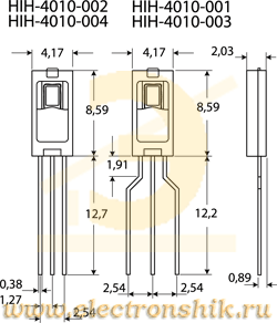 HIH-4010-001 Honeywell - Datasheet PDF & Technical Specs
