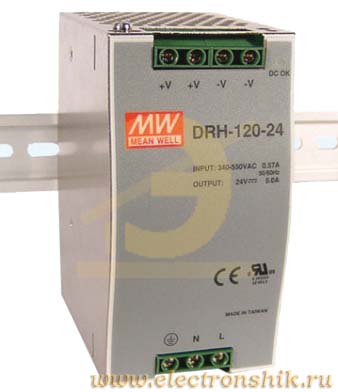 DRH-120-24 Mean Well - Datasheet PDF & Technical Specs