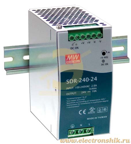 SDR-120-24 Mean Well - Datasheet PDF & Technical Specs