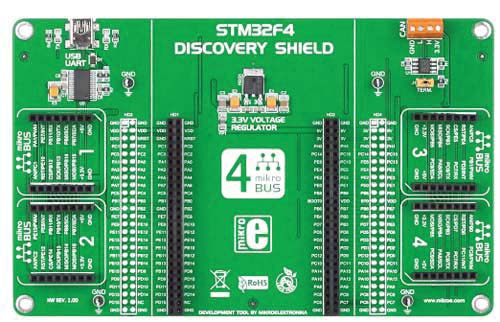 STM32F4 DISCOVERY SHIELD mikroElektronika - Datasheet PDF & Technical Specs