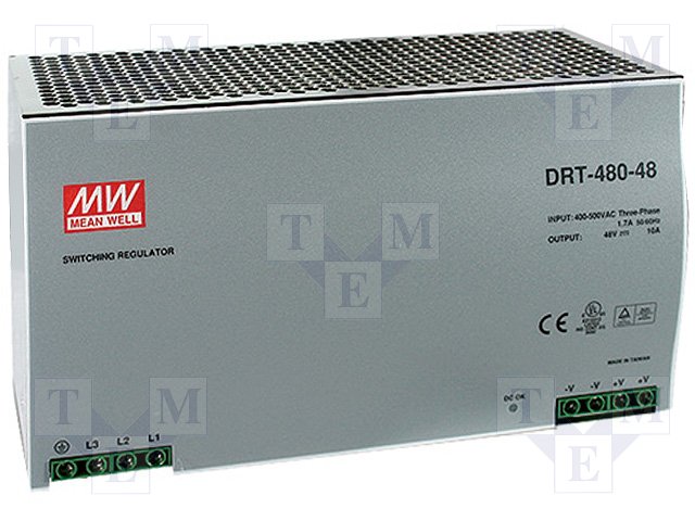 DRT-480-48 Mean Well - Datasheet PDF & Technical Specs