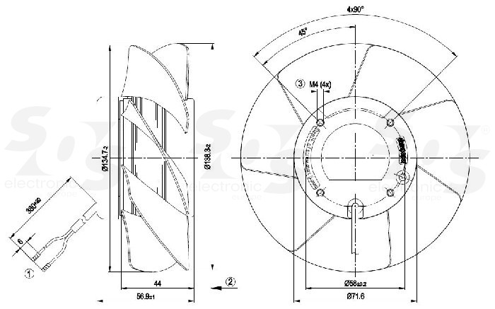 A2S130-AA03-01 EBM-Papst - Datasheet PDF & Technical Specs