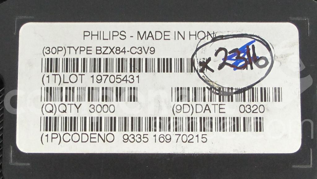 BZX84/C3V9 Nexperia - Datasheet PDF & Technical Specs