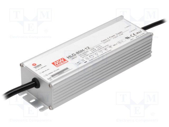 HLG-80H-12 Mean Well - Datasheet PDF & Technical Specs