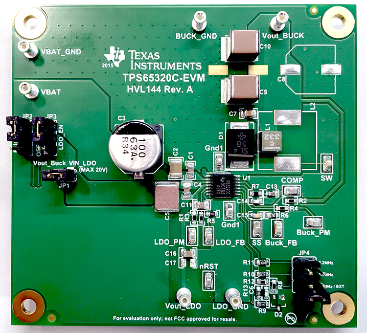 TPS65320C-EVM Texas Instruments - Datasheet PDF & Technical Specs