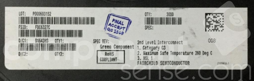 FDC6327C onsemi - Datasheet PDF & Technical Specs