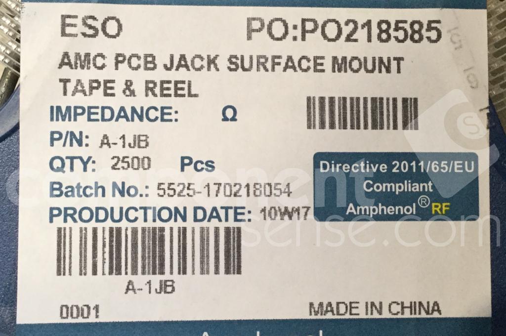 A-1JB Amphenol RF - Datasheet PDF & Technical Specs