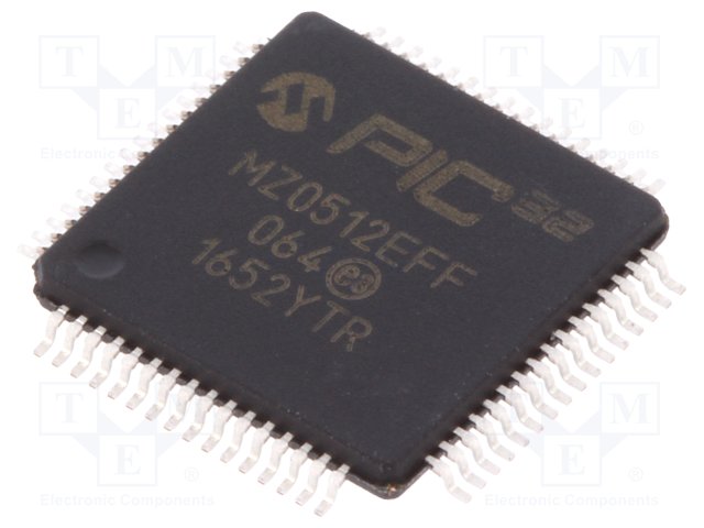 Microchip PIC32MZ0512EFF064-I/PT: Symbol, Footprint, 3D STEP Model | Ultra Librarian